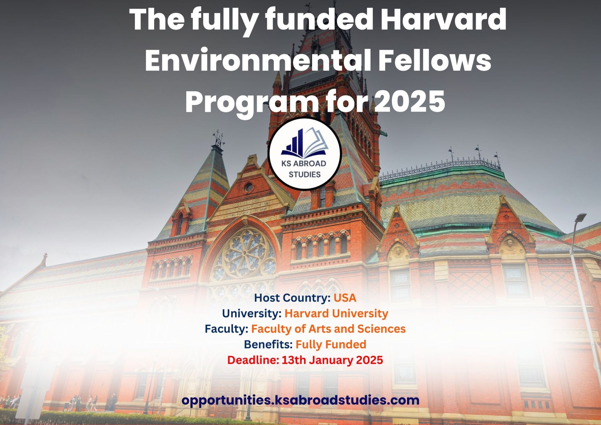 The fully funded Harvard Environmental Fellows Program for 2025 - KSA ...