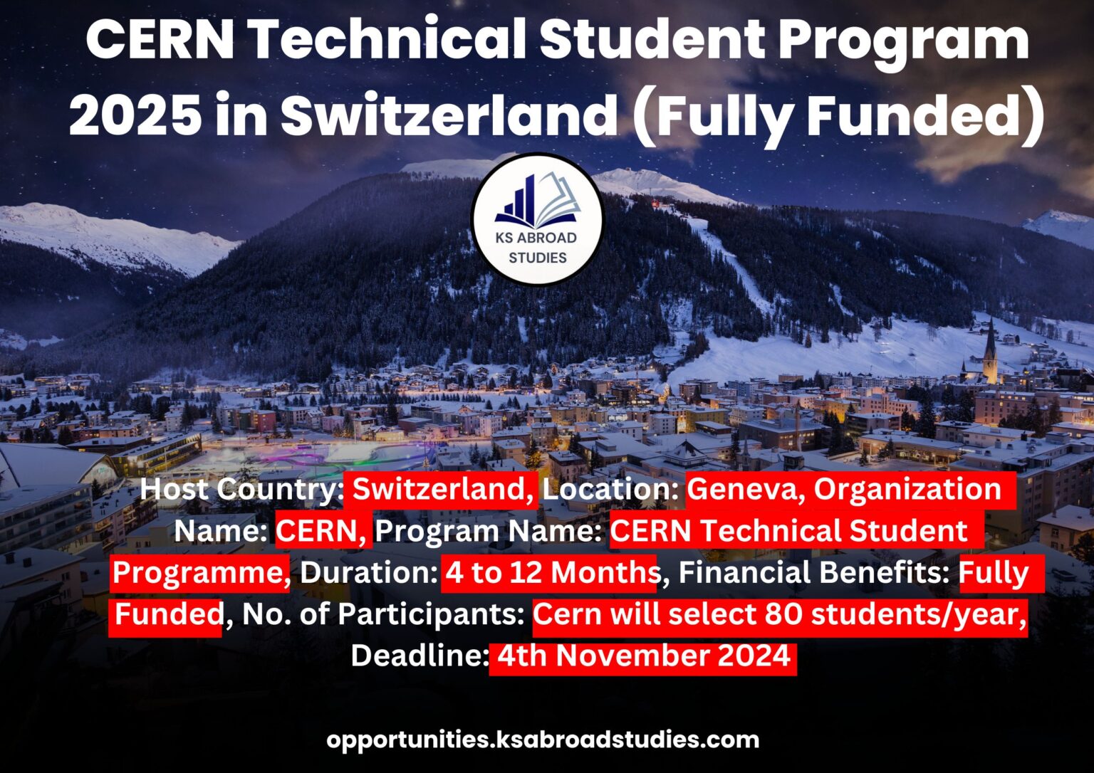 CERN Technical Student Program 2025 in Switzerland (Fully Funded) - KSA ...