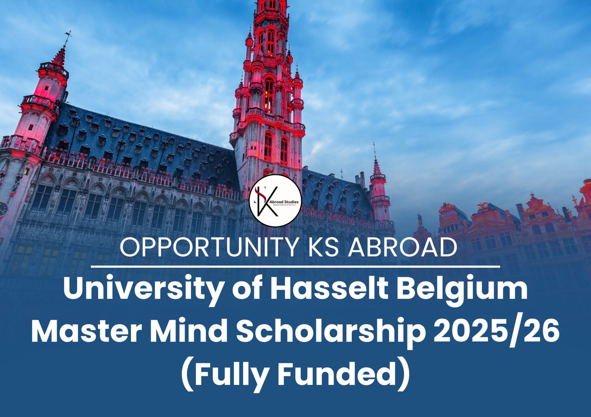 University of Hasselt Belgium Master Mind Scholarship 2025/26 (Fully Funded) - KSA Broad Studies