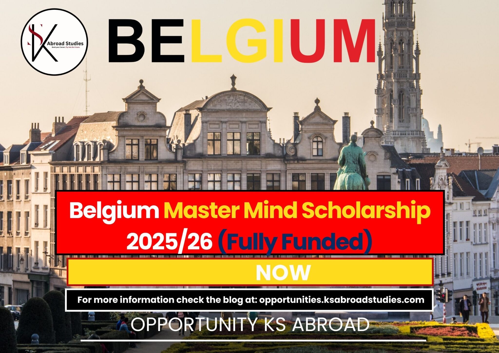 Belgium Master Mind Scholarship 2025/26 (Fully Funded) - KSA Broad Studies