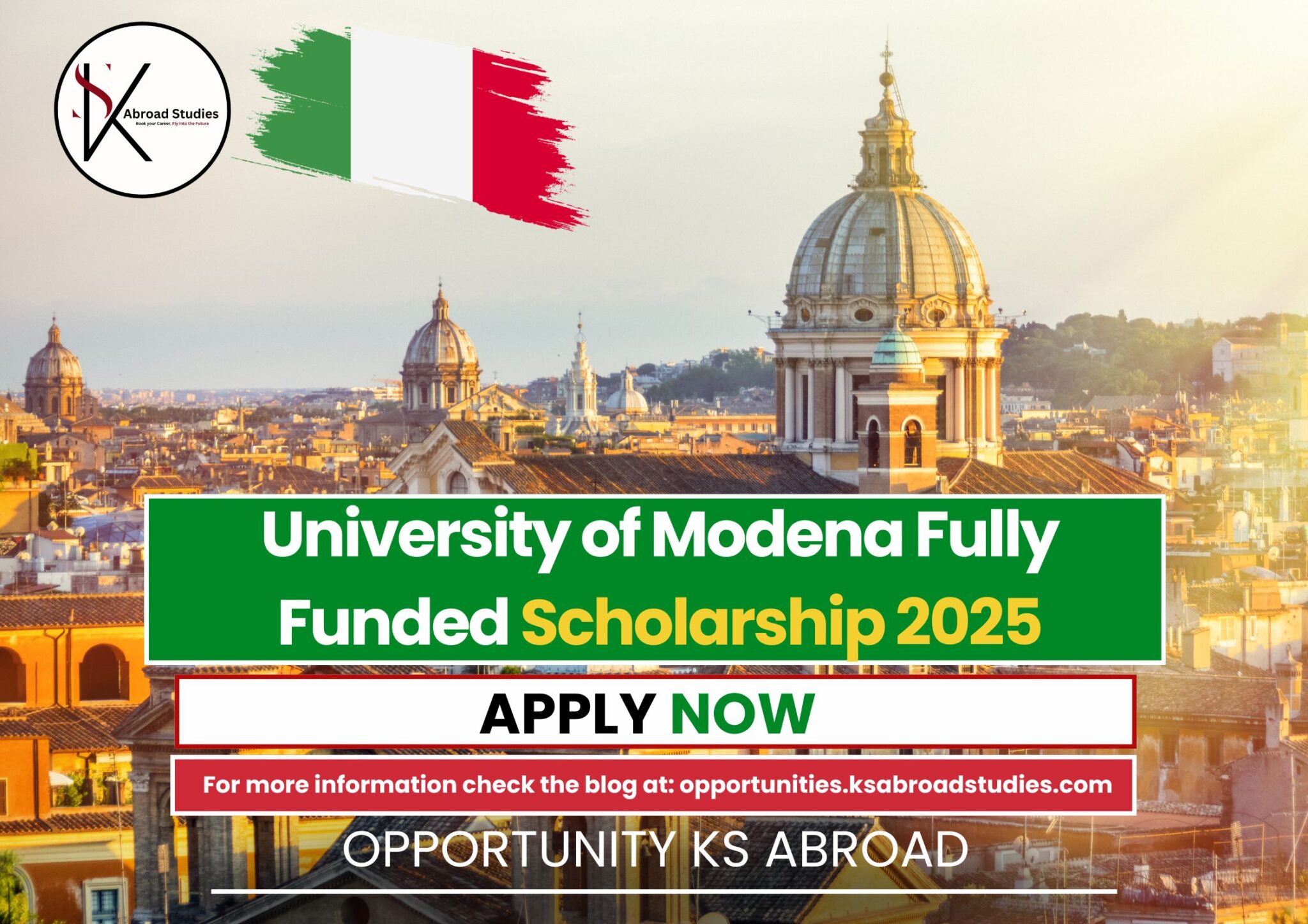 University of Modena Fully Funded Scholarship 2025 - KSA Broad Studies