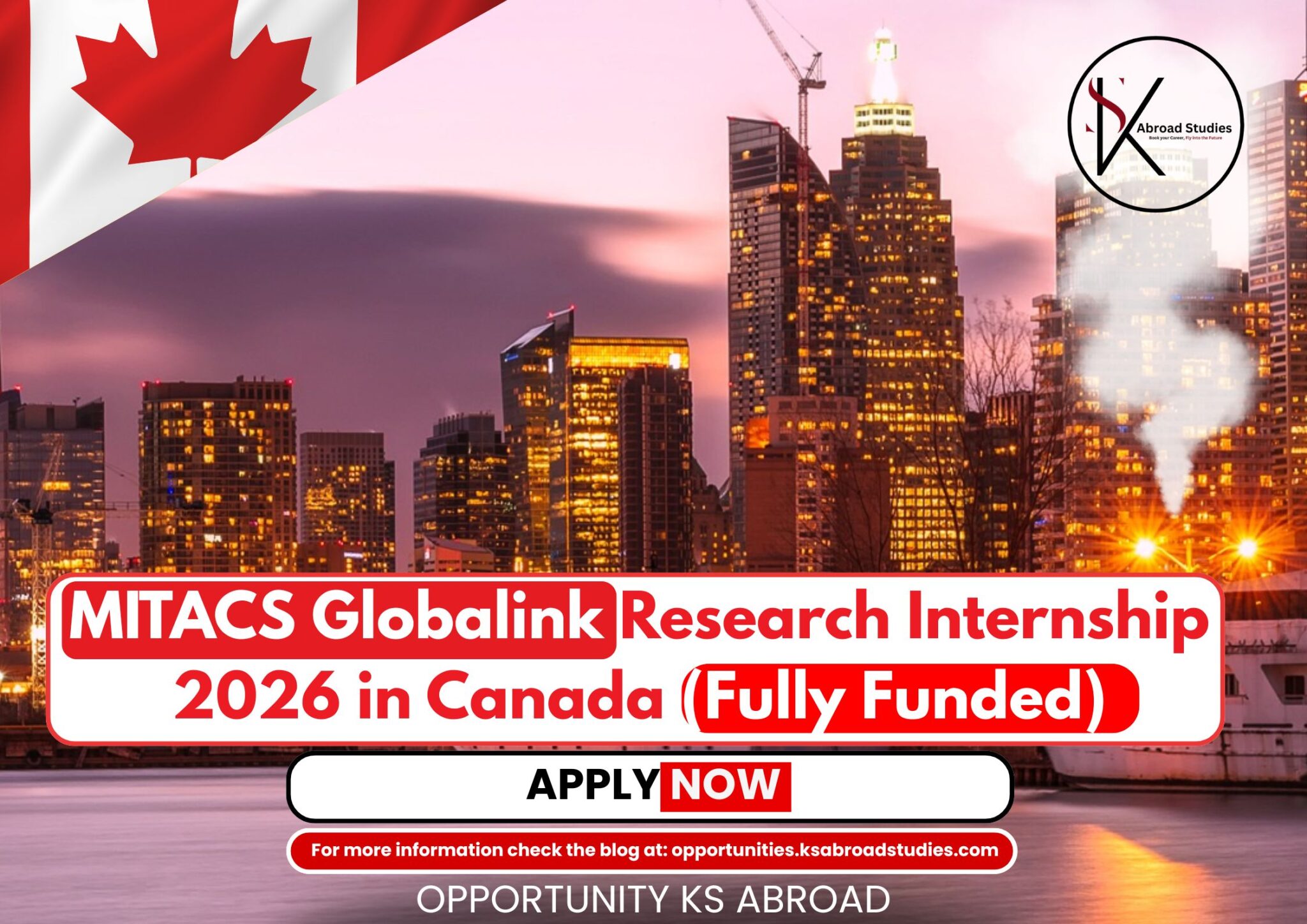 MITACS Globalink Research Internship 2026 in Canada (Fully Funded) - KSA Broad Studies